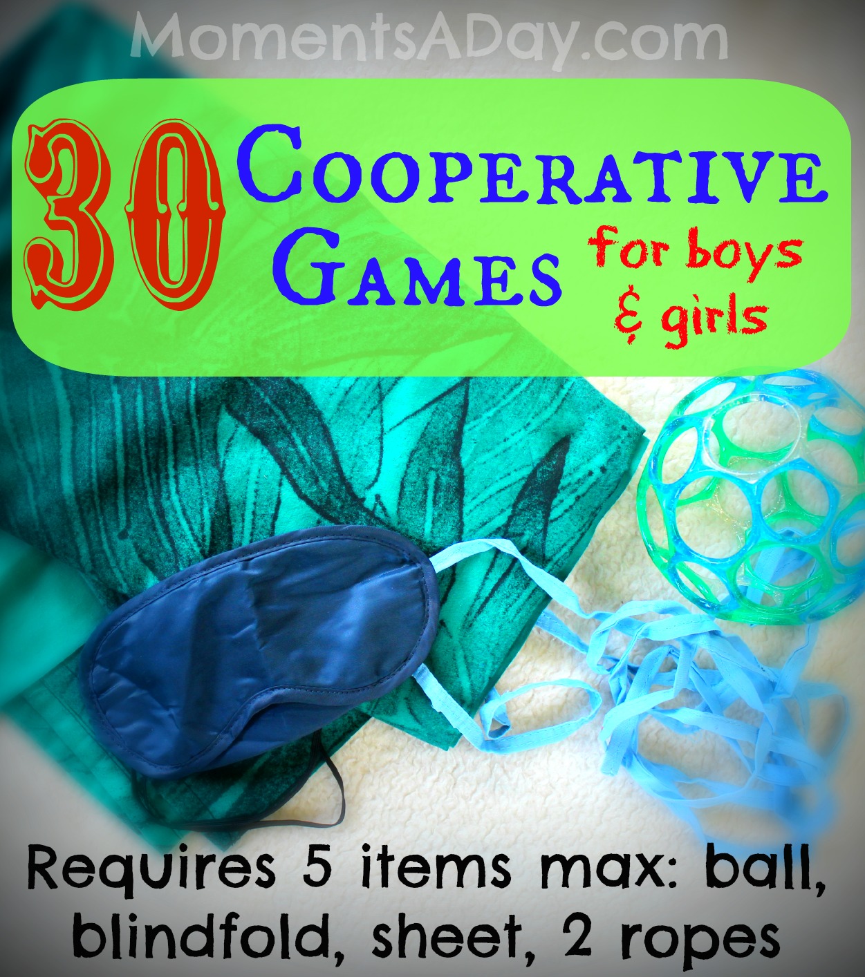 30 Cooperative Games for Preschoolers - Moments A Day