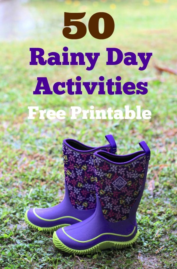 Rainy Day Activities Free Printable - Moments A Day