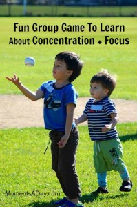 Fun Group Game To Learn About Concentration and Focus - Moments A Day